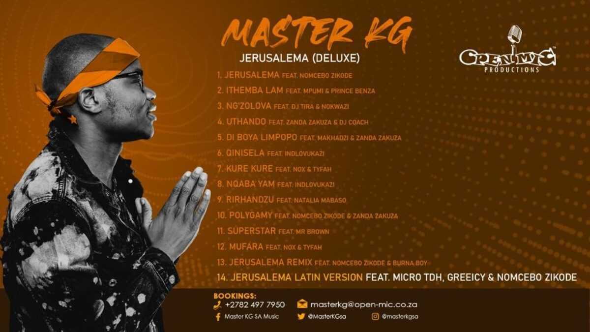 Master KG fait la promotion de Zimbos dans « Jerusalema Deluxe