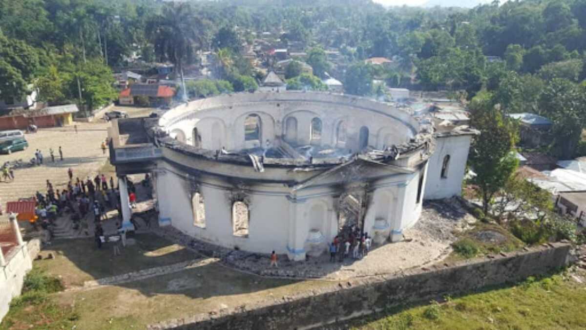 Haïti chapelle royale de Milot : souvenez-vous de l'incendie historique