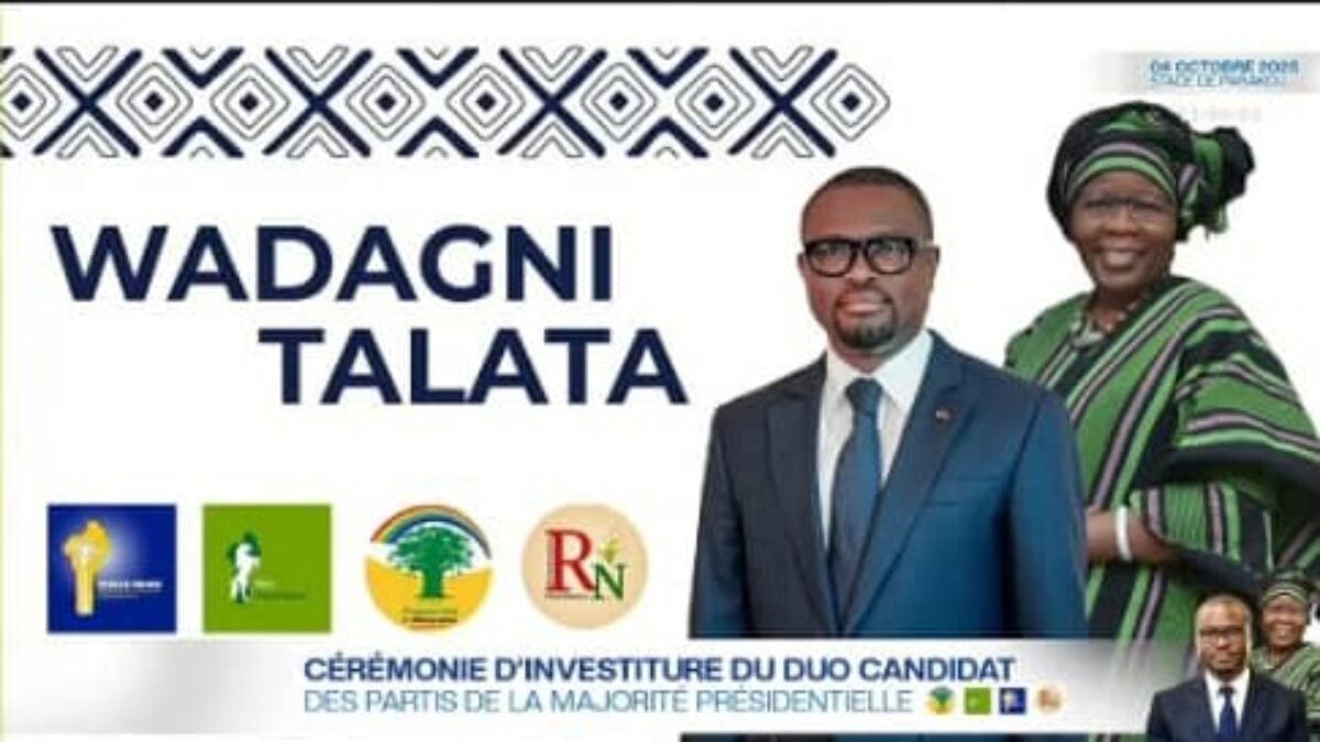 Présidentielle 2026 au Bénin : investiture à Parakou de Wadagni et Talata